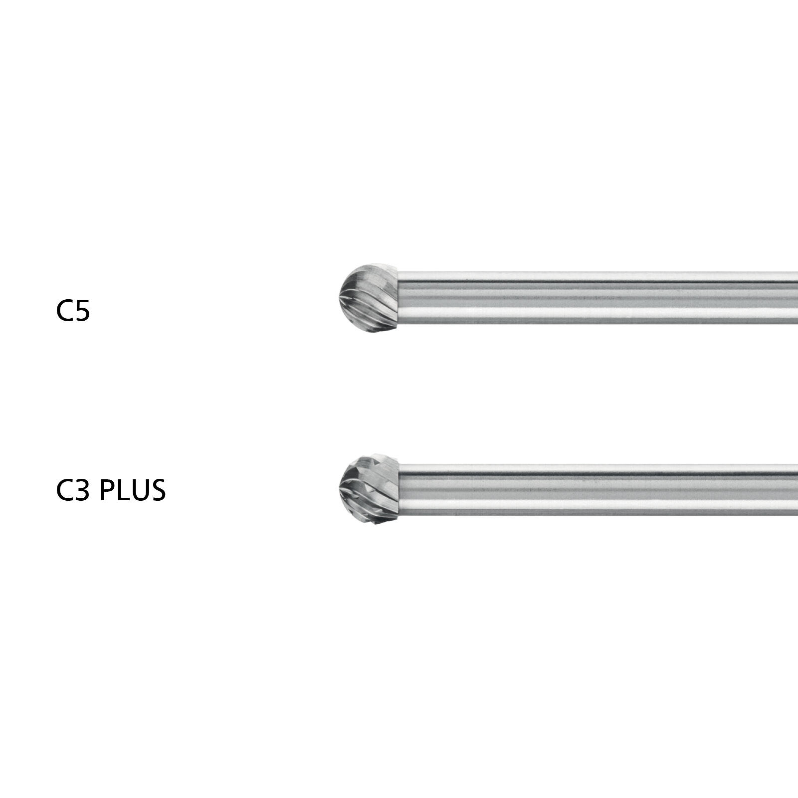 Miniature Burr KUD 3mm Shank - Ball Shape