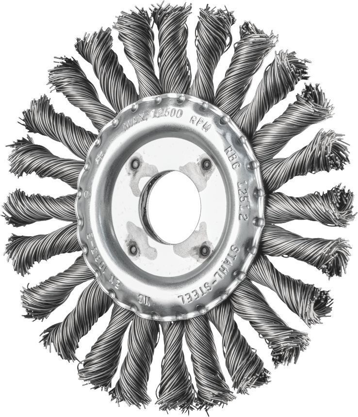 Wheel Brushes RBG - Twist Knot COMBITWIST STEEL Wire - Pferd