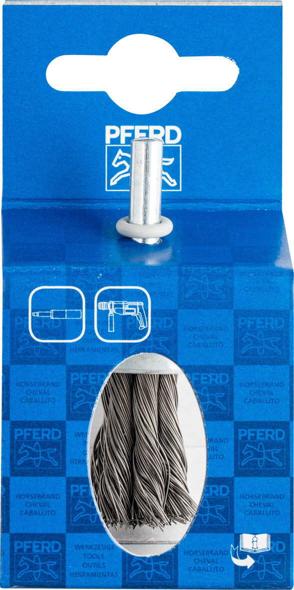 Pencil Brushes 6mm Shaft Mounted PBG - Twist Knot - Pferd