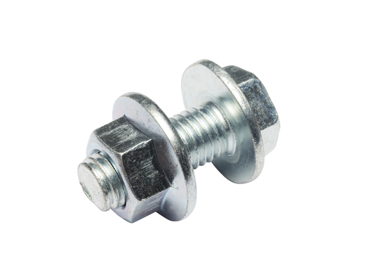 M12X30 Flanged Purlin Bolt & Nut Class 4.6 Zinc Plated