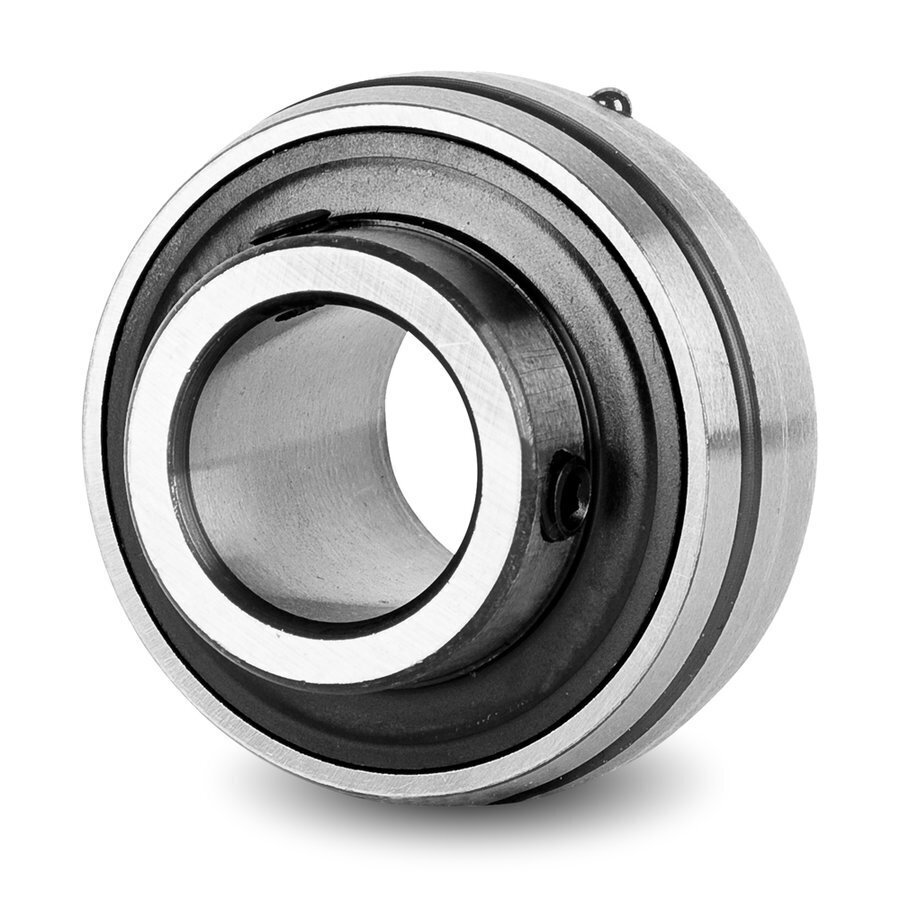UC207-20 Premium Wide Inner Ring Bearing Spherical OD With Grub Screw ...