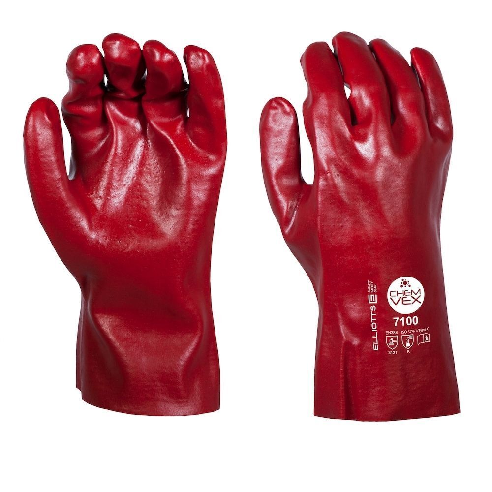 Chem-Vex Red PVC Gauntlet - Elliotts