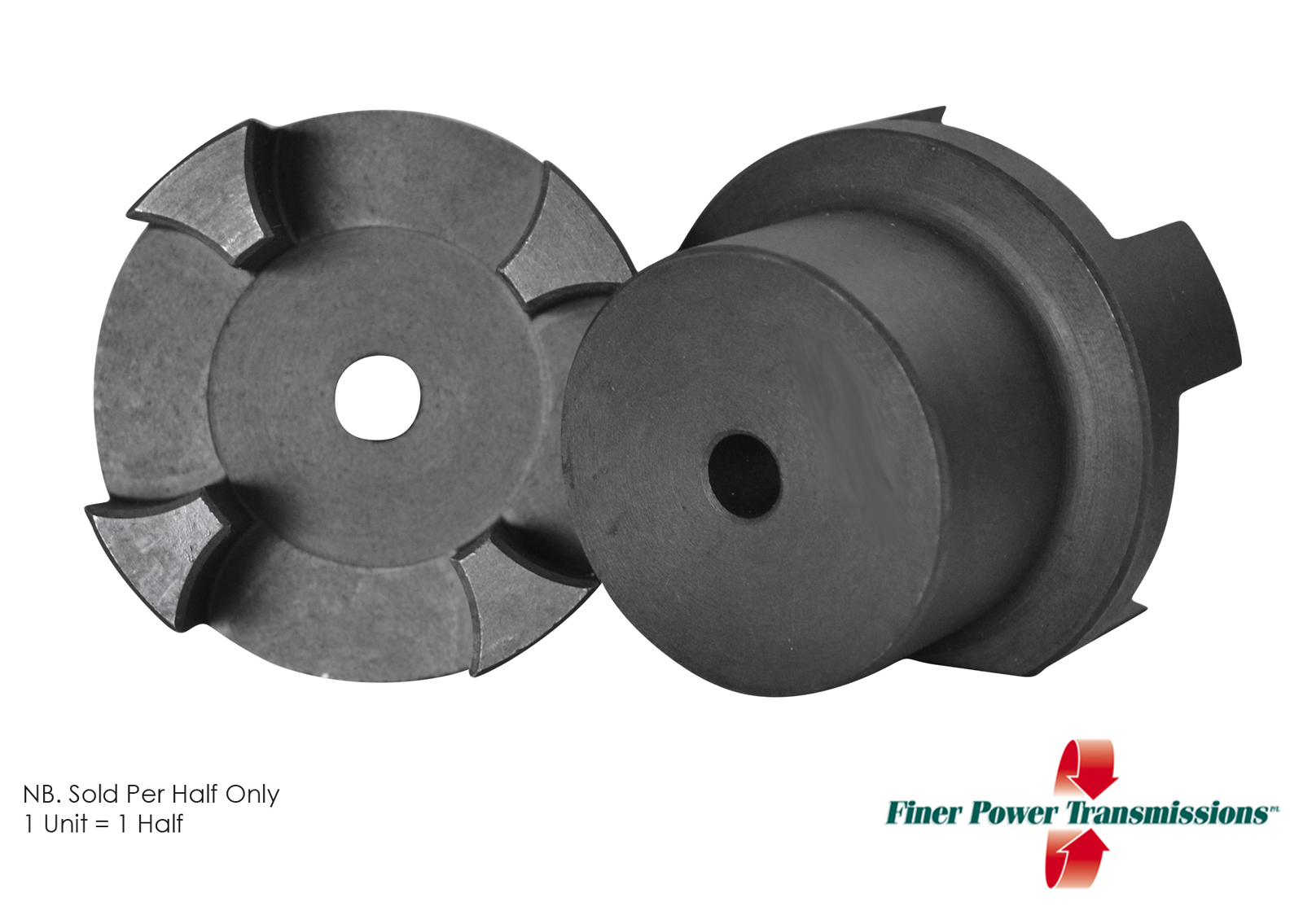 GE28-1 Curved Jaw Coupling GE28-1 Pilot Bore Stepped Half