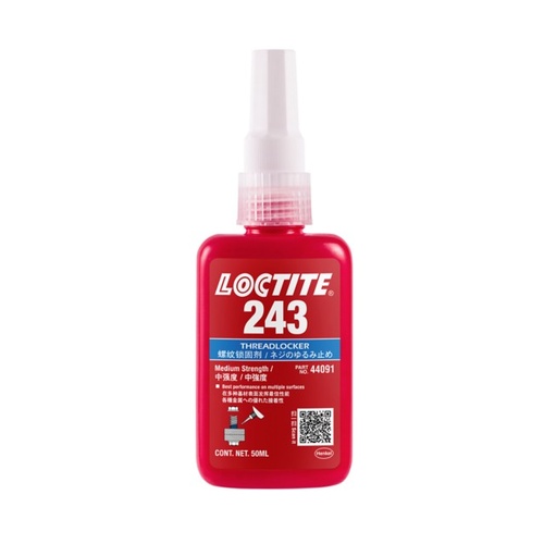 LOCTITE 243 Blue Medium Strength Threadlocker 50ml - Loctite